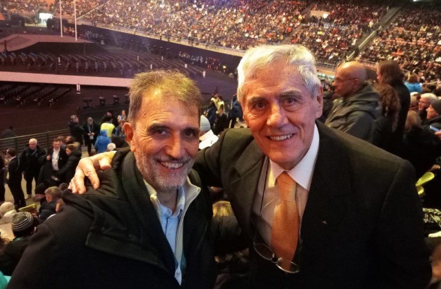 Mario Armano, campione olimpico, alla cerimonia di inaugurazione di ...